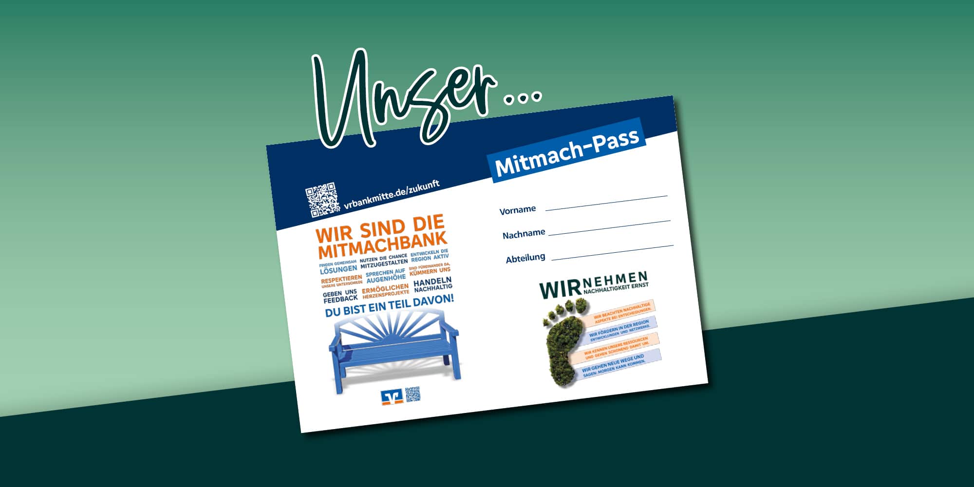 Unser Mitmach-Pass – mitmachbank der VR-Bank Mitte